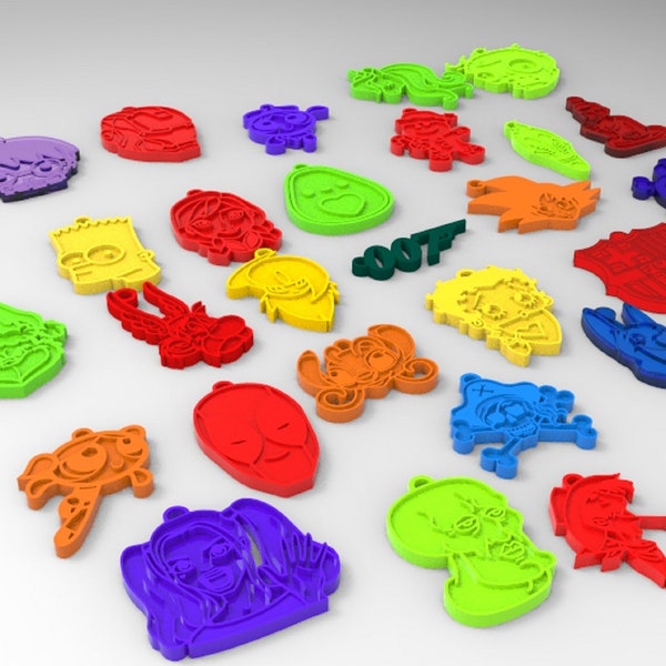 Keychain Stl File - Etsy