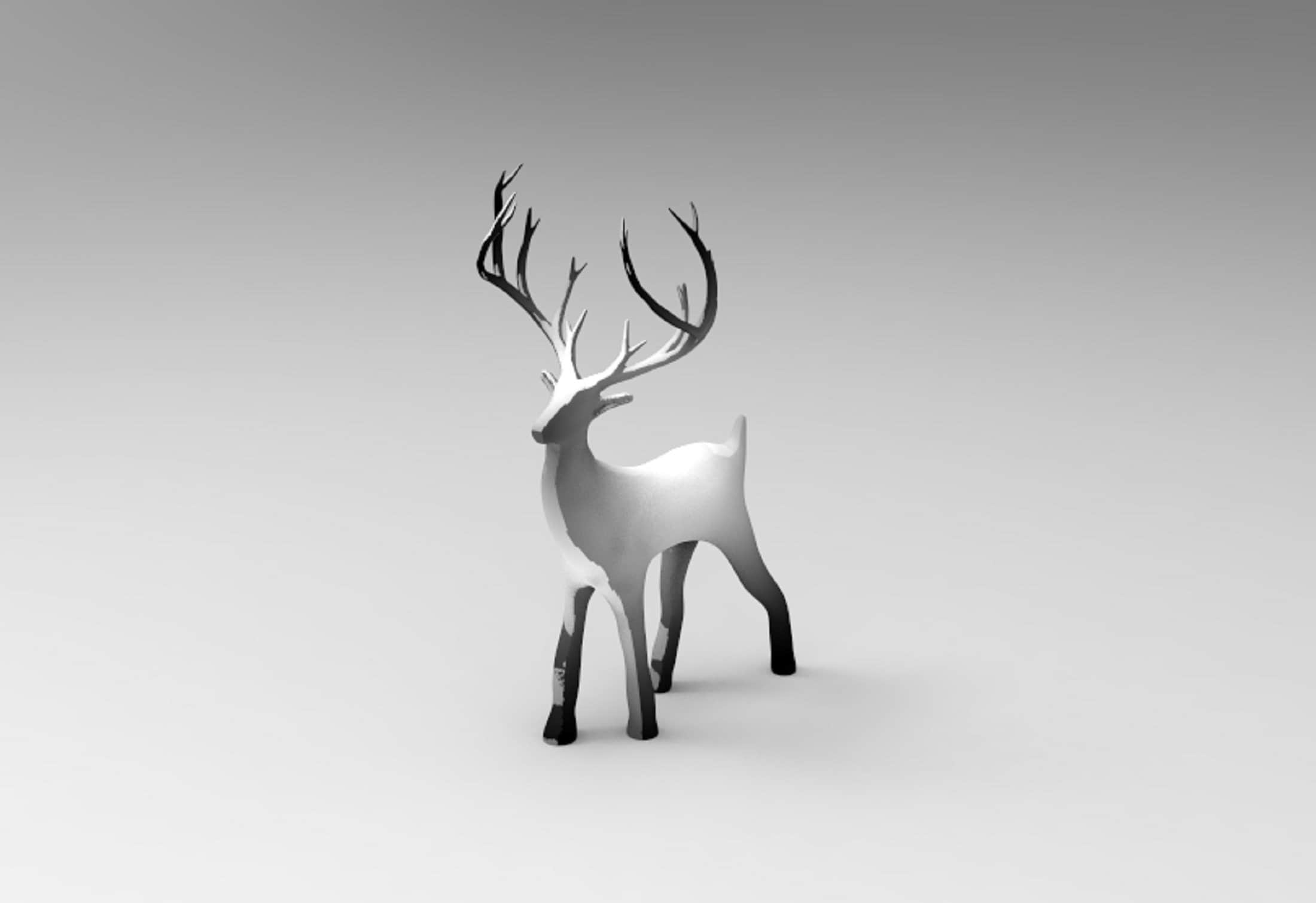 Christmas Deer Stl File 3d Printing 3d Models 3d Printer - Etsy