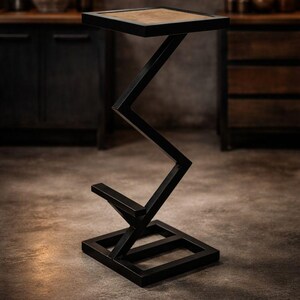 Bar Stool Handmade Minimalist Handmade Furniture Decor Kitchen Design ...