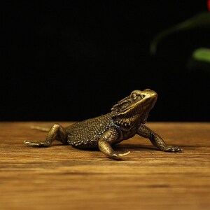 Retro Pure Copper Lizard Solid Brass Home Office Study Desktop ...