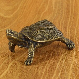 Handmade Brass Turtle Sculpture/home/study/office/desktop - Etsy