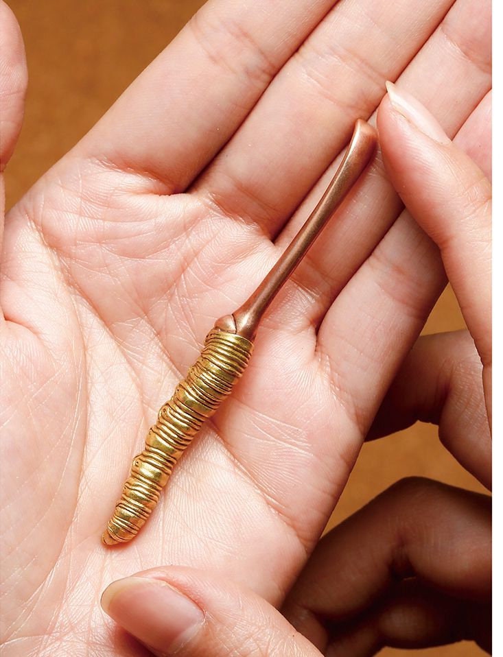 Brass Cordyceps Digging Ear Spoon/handmade Cordyceps Ear - Etsy