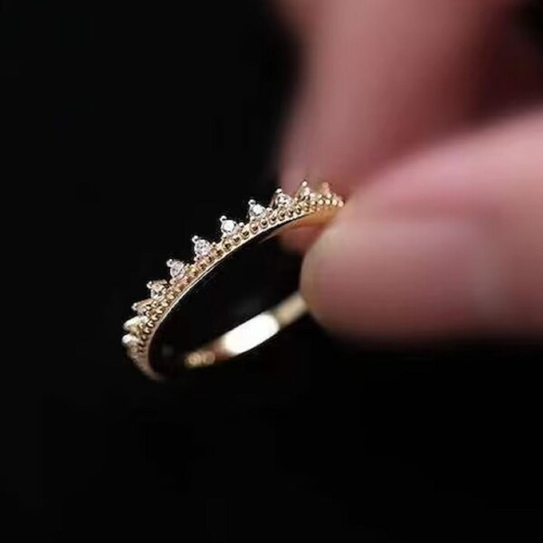 Gold Crown Ring - Etsy