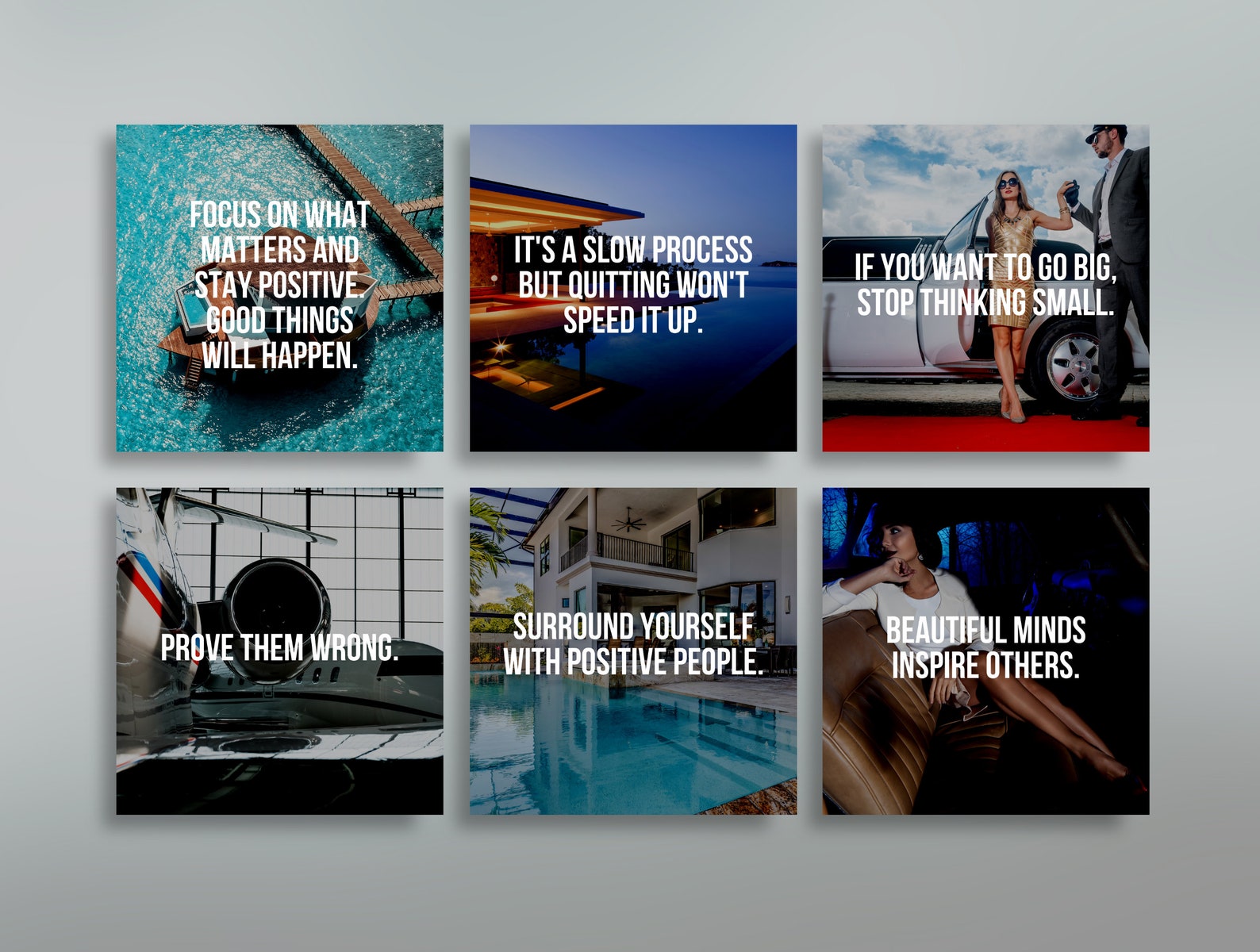 365 Days Motivational Quotes Luxury Fully Editable Canva Theme, Instant ...