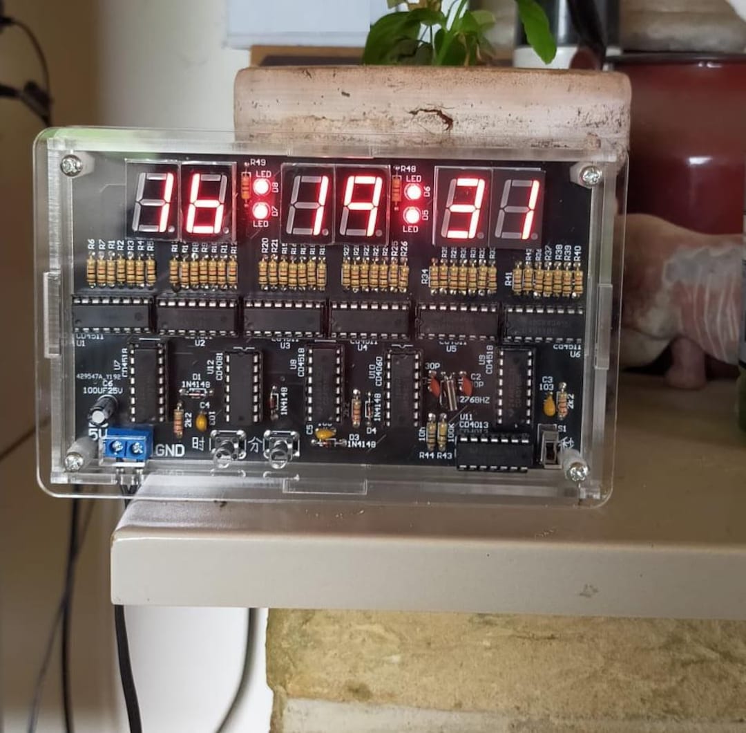 Clock Digital DIY - Kit - Construction Kit - to Solder and Assemble ...
