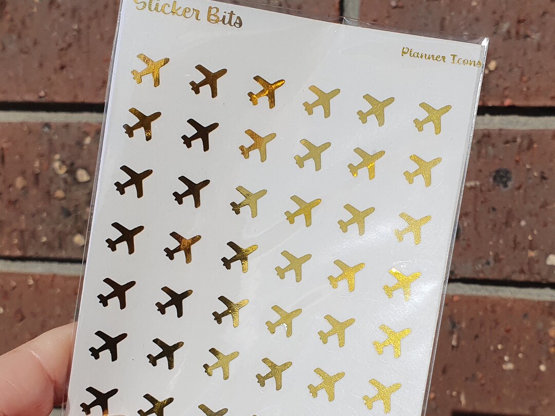 Planner Stickers 48 X Plane Icons - Etsy