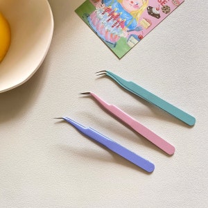 Polco Sticker Curved Tweezers fine Tip Craftingnail Art - Etsy