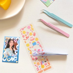 Polco Sticker Curved Tweezers fine Tip Craftingnail Art - Etsy