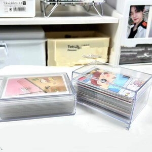 Kpop Mini Photocard Storage Case Protective Box PC Holder 3 Inch ...