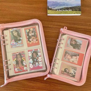 A5 A6 Deco Kpop Photocard Binder Glitter Zipper Bag Collect - Etsy