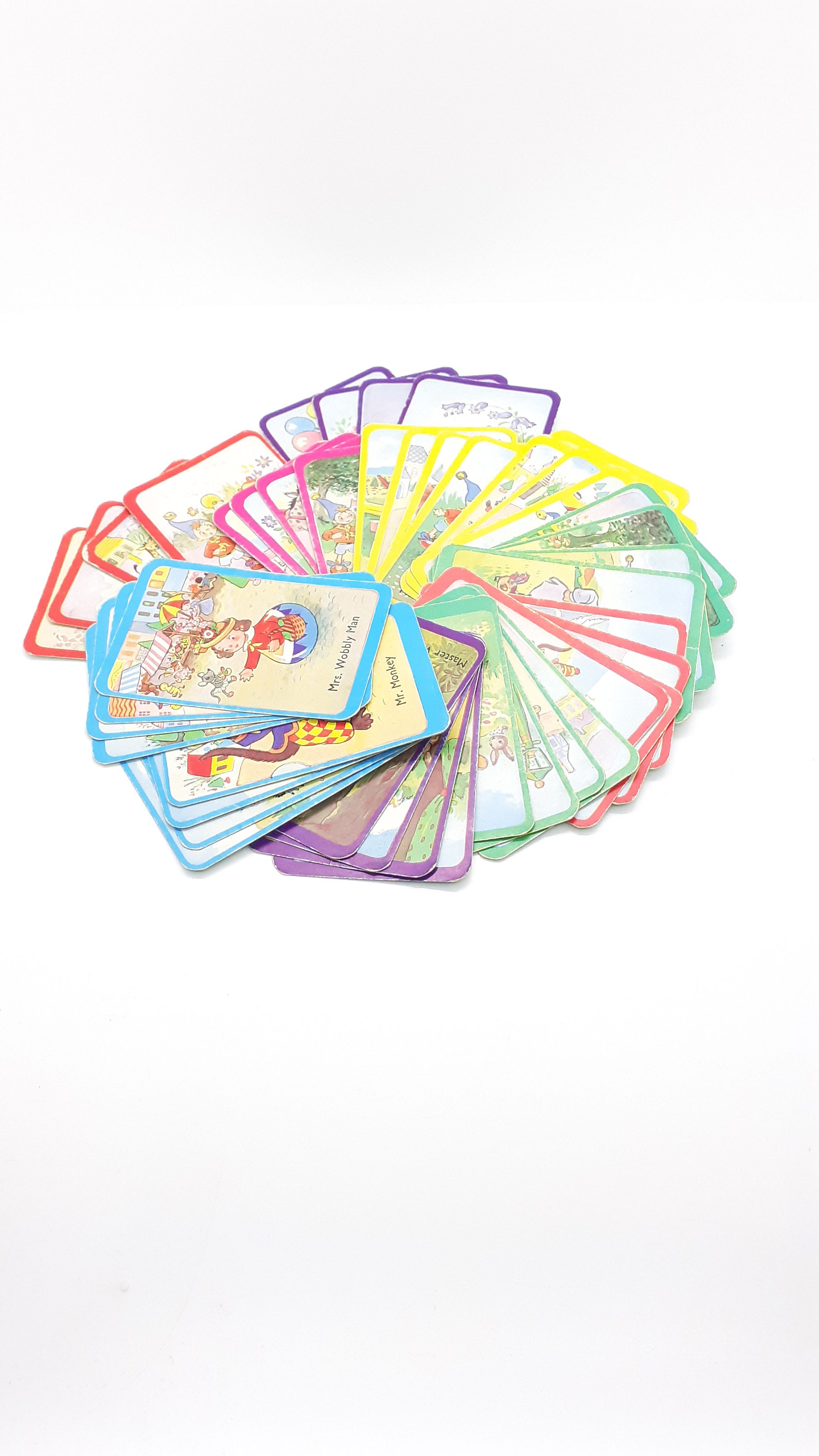 1955 Enid Blyton's Noddy Happy Families Card Game. 44 Cards No Box. 11 ...