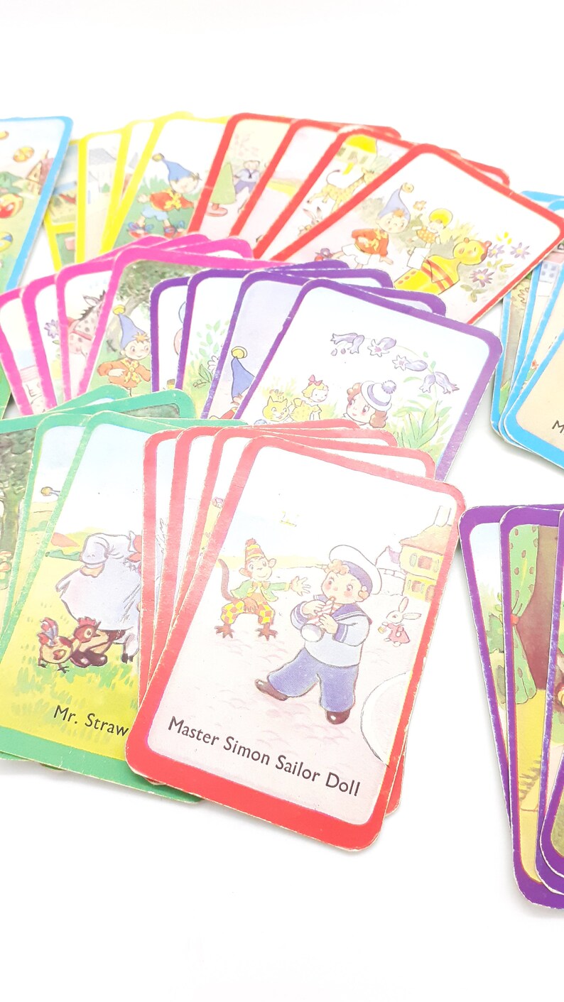 1955 Enid Blyton's Noddy Happy Families Card Game. 44 - Etsy