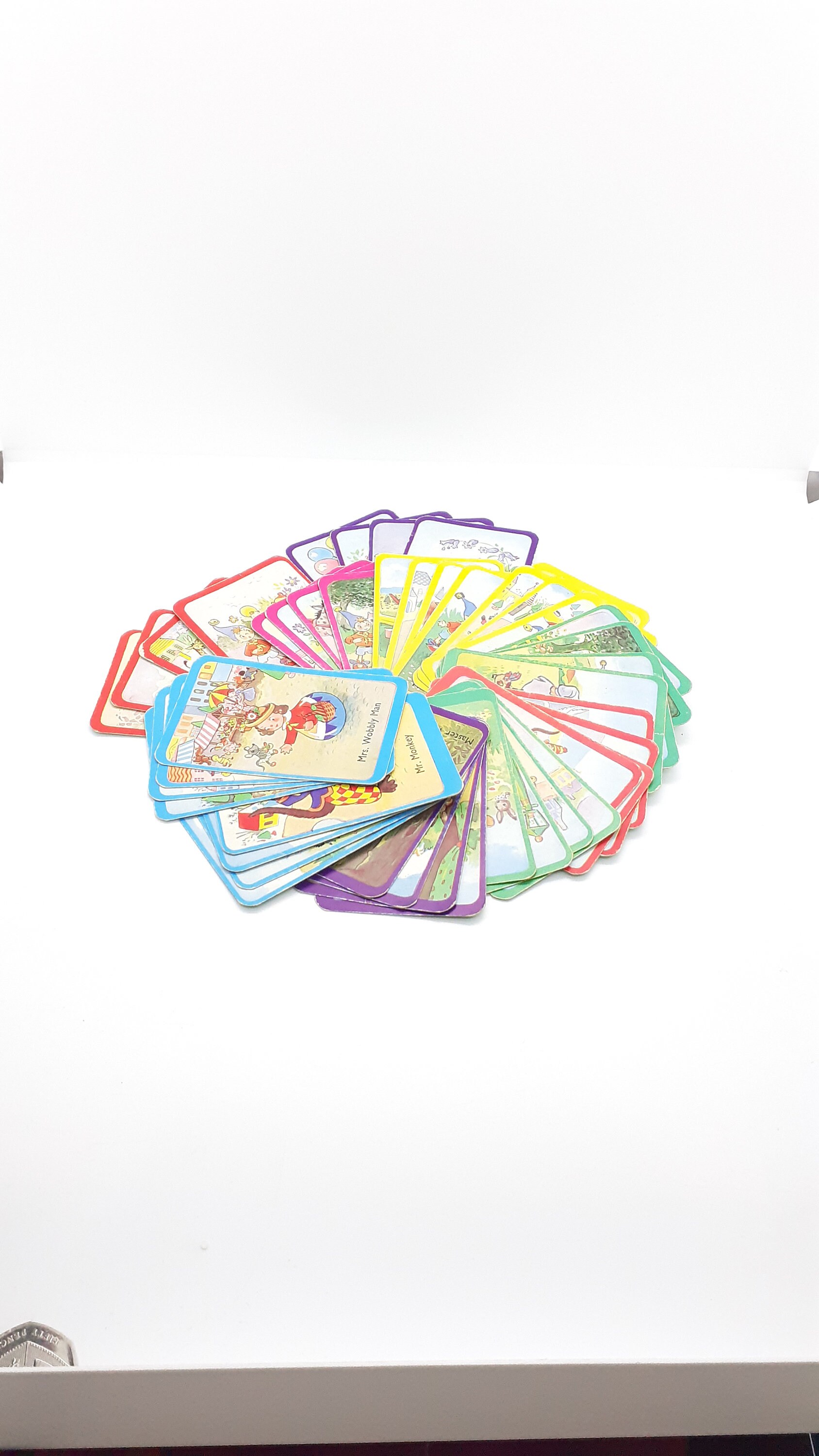 1955 Enid Blyton's Noddy Happy Families Card Game. 44 Cards No Box. 11 ...