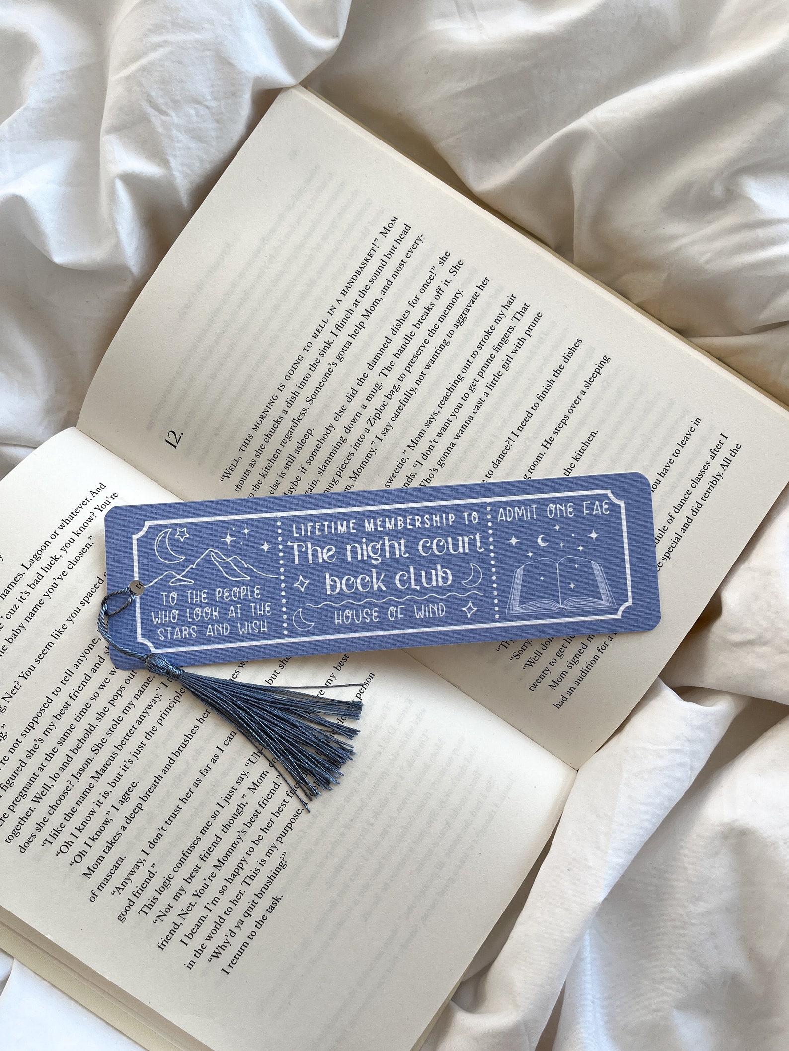 Night Court Book Club Bookmark A Court of Bookmark Fantasy Bookmark ...