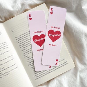 King of My Heart Book Boyfriends Bookmark | Romantasy Bookmark ...