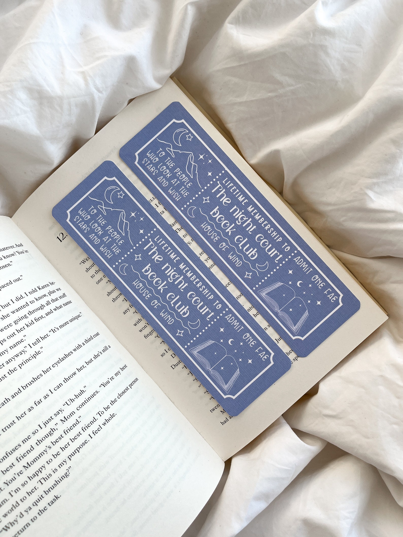 Night Court Book Club Bookmark A Court of Bookmark Fantasy Bookmark ...