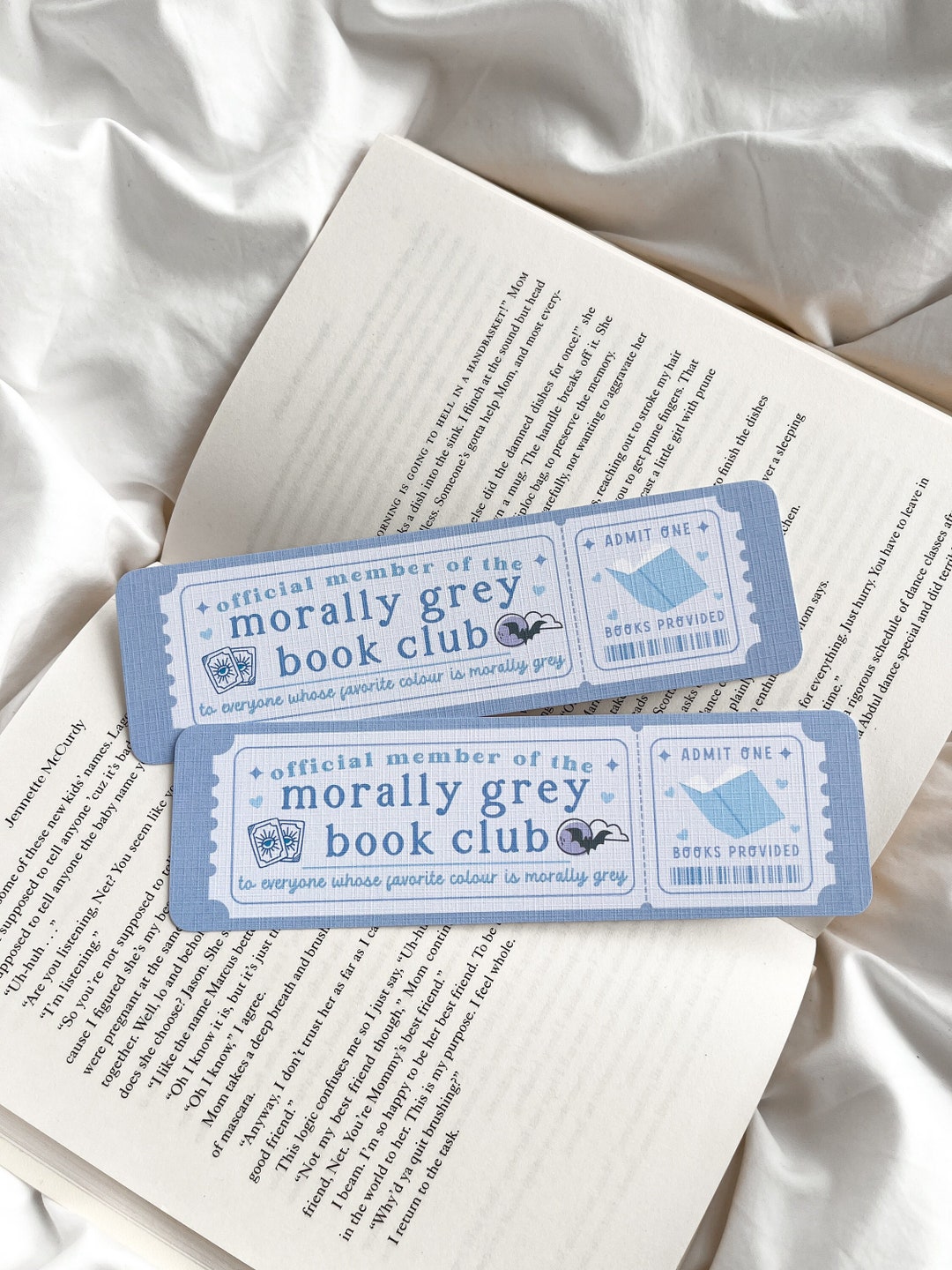 Morally Grey Book Club Bookmark | Morally Grey Fan Club | Book Club ...