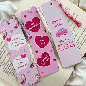 Girly Bookmark | Mean Girl Bookmark | Romance Book Lovers | Romance Era ...