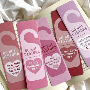 Do Not Disturb Bookmark Series | in My Romance Era | Book Lover | Busy ...