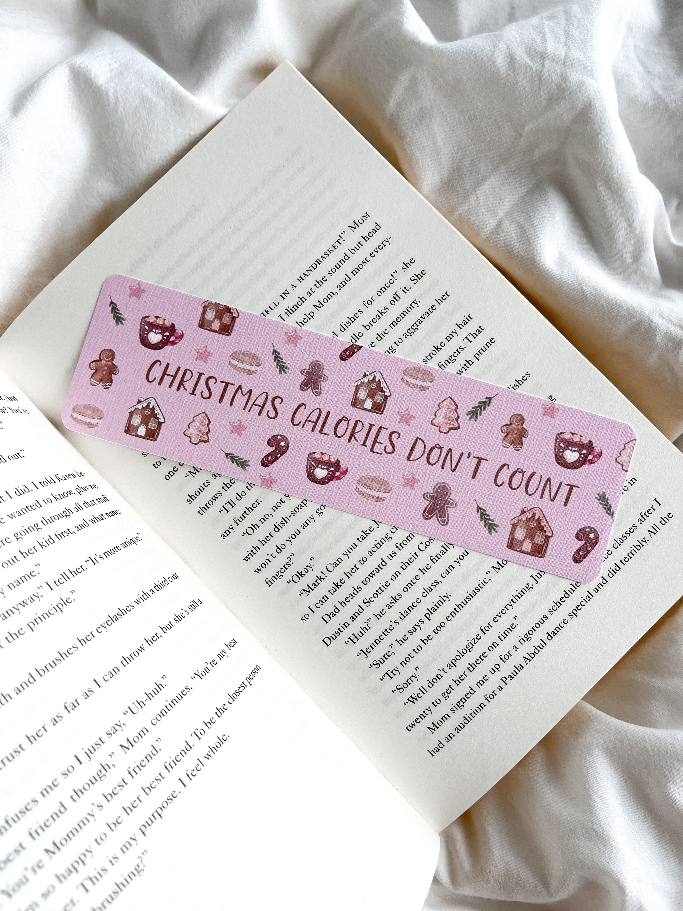 Gingerbread Man Bookmark | Christmas Calories Don’t Count Bookmark ...