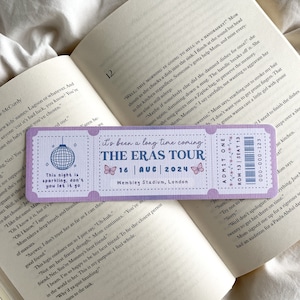 Eras Customisable Personalised Bookmark | Bookmark | It’s Been A Long ...