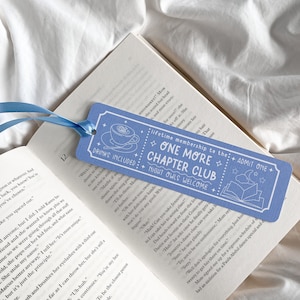 One More Chapter Book Club Bookmark | Book Club Ticket Bookmark | Admit ...