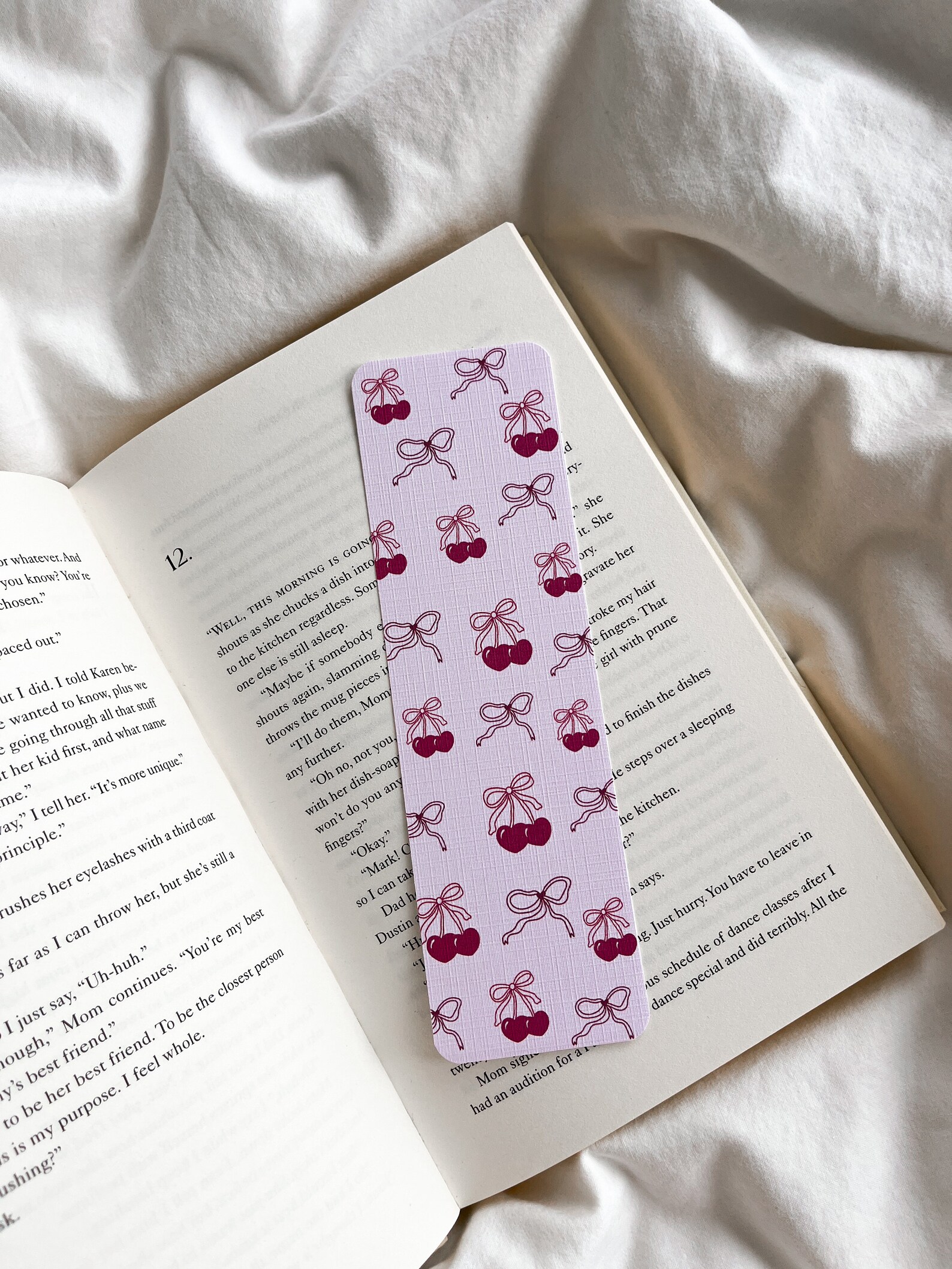 Oui Mon Cheri Bookmark Cute Bow Bookmark Book Lovers Bookish Gift ...