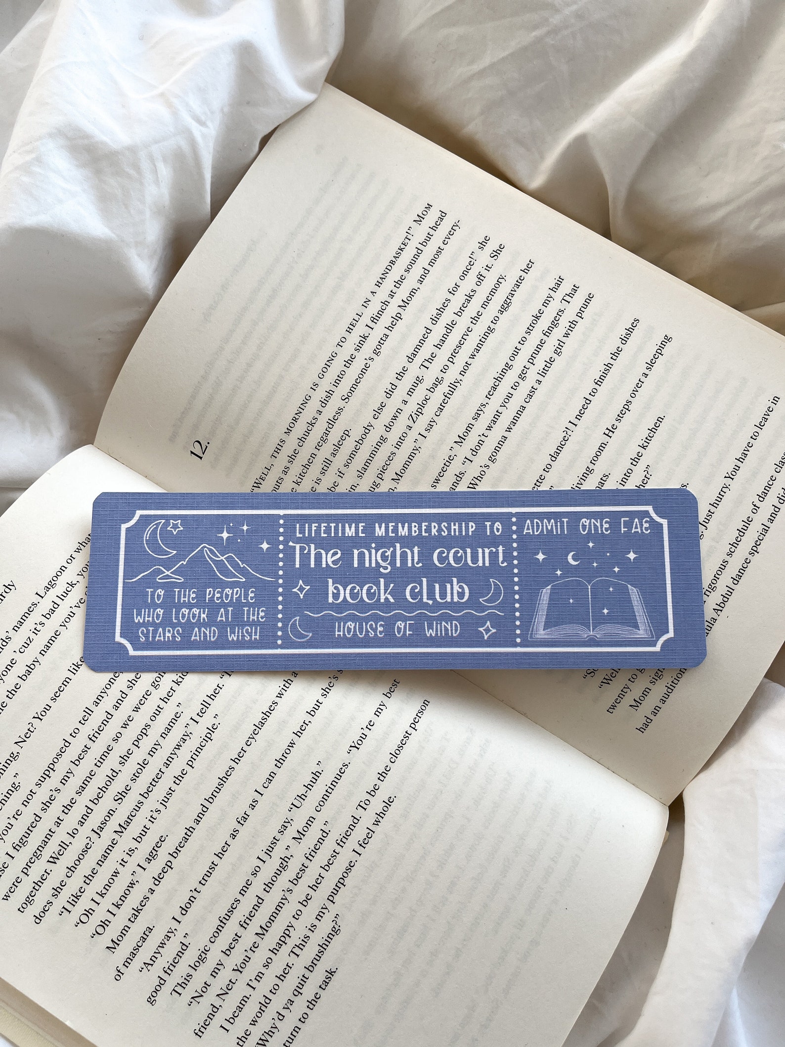 Night Court Book Club Bookmark A Court of Bookmark Fantasy Bookmark ...