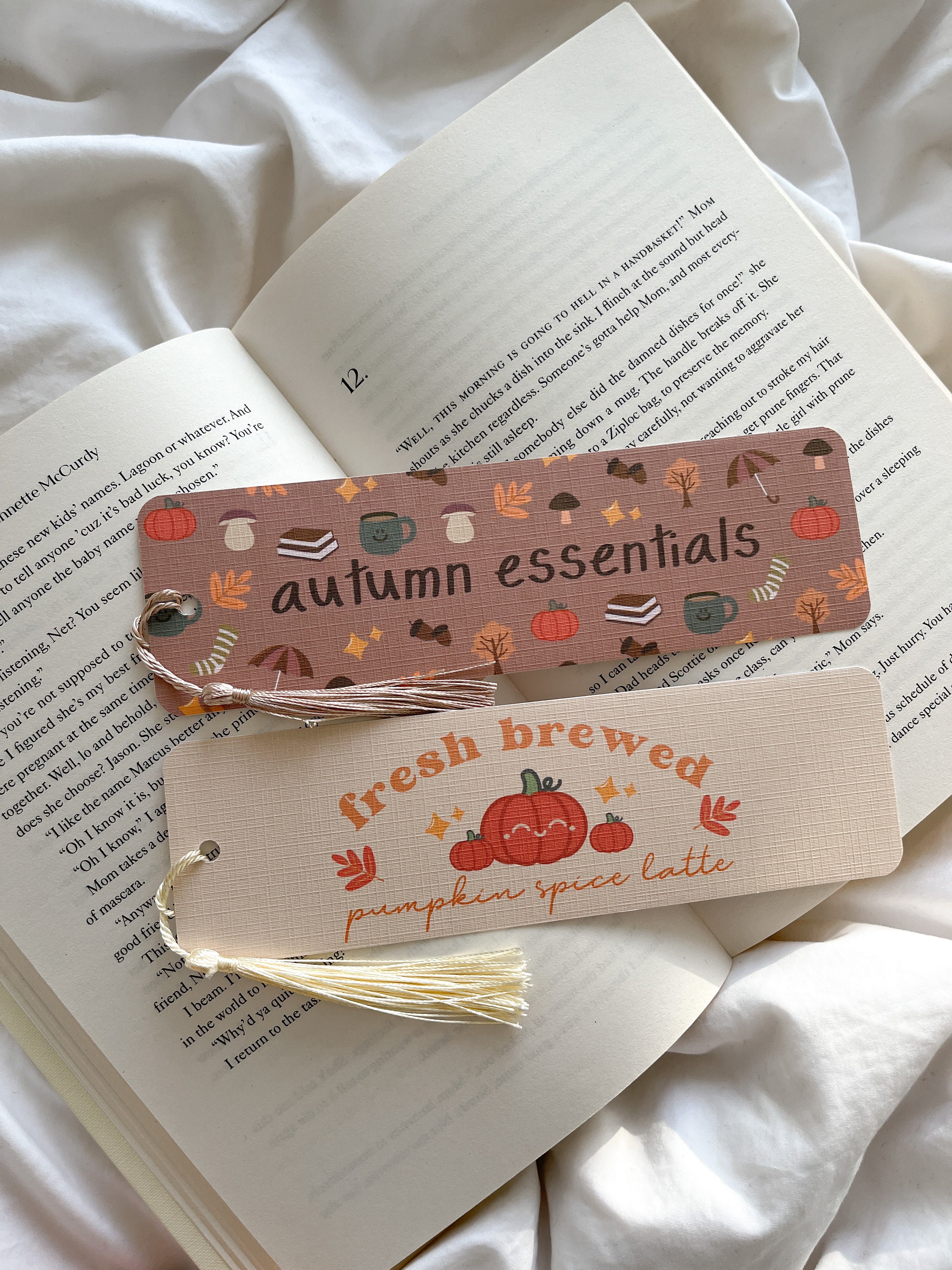 Pumpkin Bookmark | Autumn Essentials Bookmark | Fall | Cosy Season ...