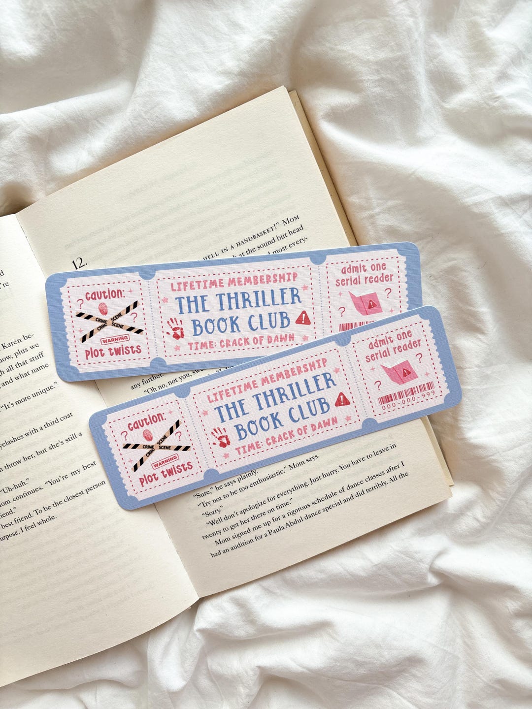 The Thriller Book Club Bookmark | Cozy Crime Bookmark | Murder Mystery ...