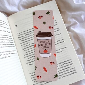 Autumn Fall Bookmarks | Pumpkin Spice Latte | Chai Latte Bookmark ...