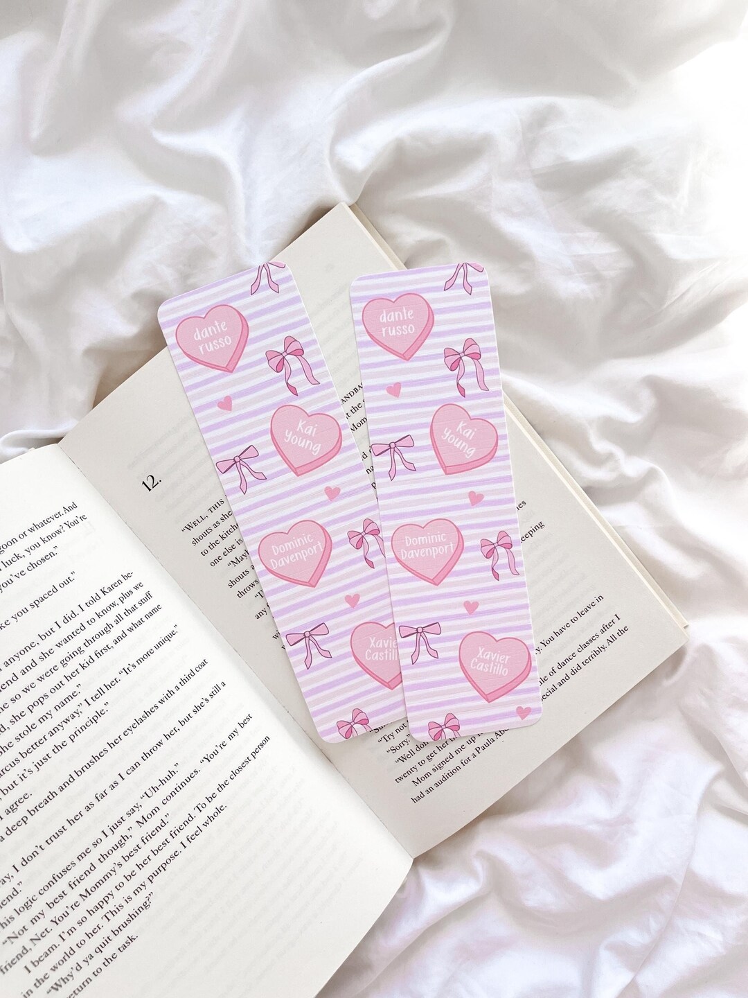 Kings of Sin Bookmark | Romance Bookmark | Coquette Bow Bookmark ...