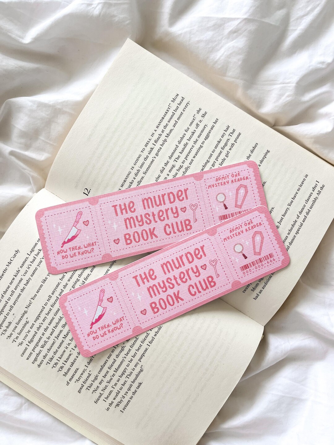 Murder Mystery Book Club Bookmark | Spooky Bookmark | Mystery Thriller ...