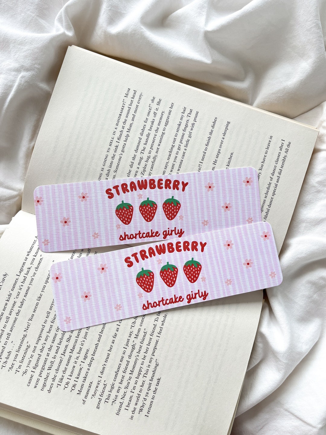 Strawberry Shortcake Bookmark | Sweet Strawberry Bookmark | Picnic ...