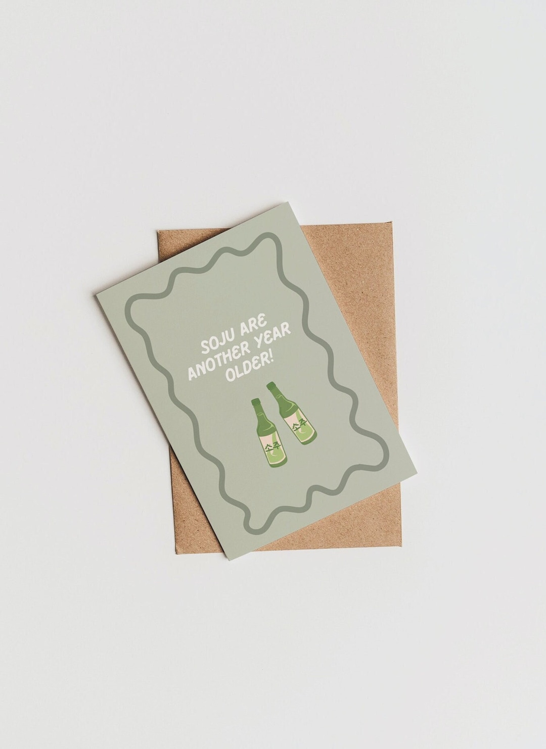 Korean Soju Birthday Card Soju Pun Card Cute Bday Card - Etsy