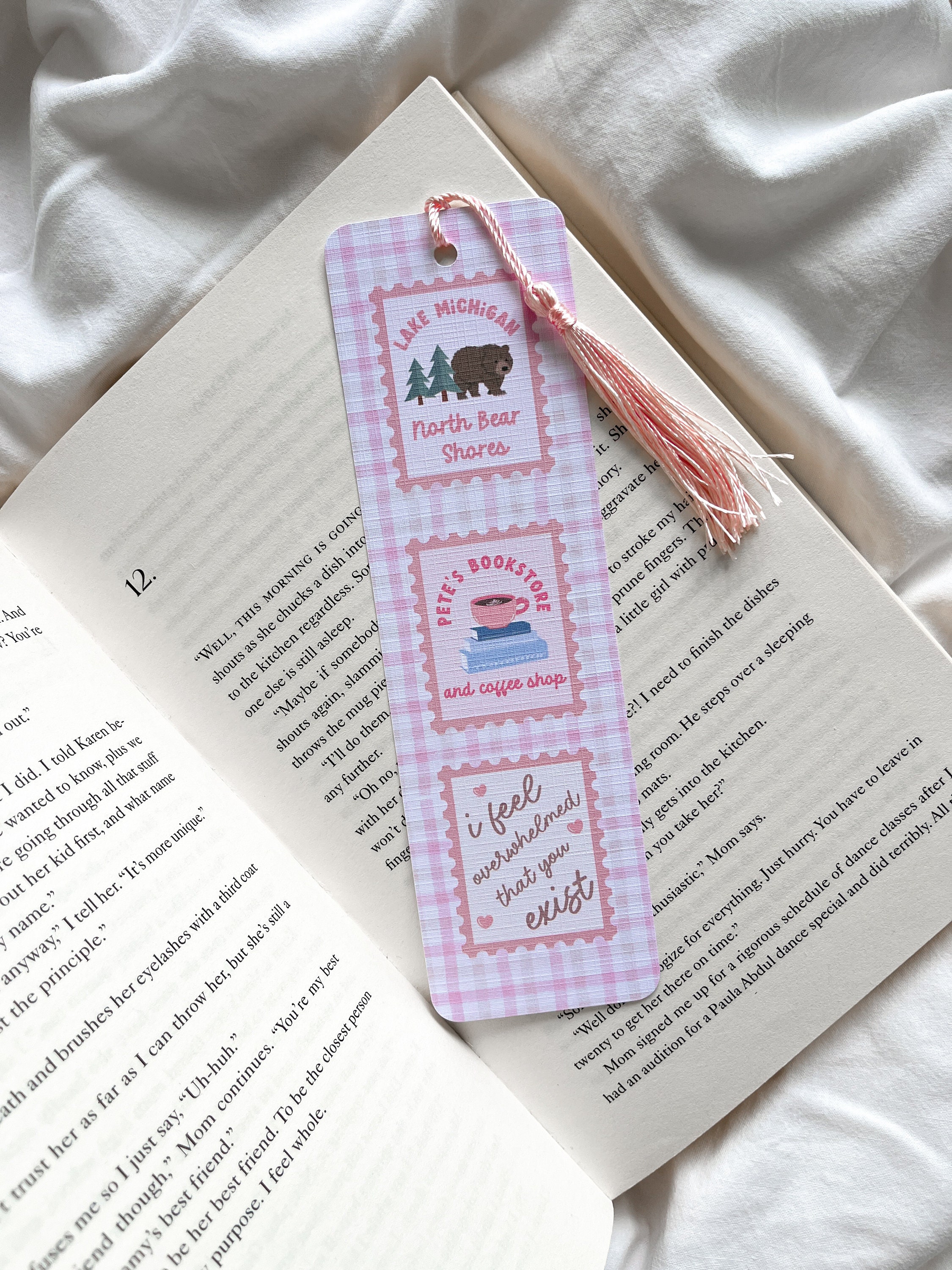 EMHEN Romance Bookmarks | Beach Read Bookmark | Happy Place Bookmark ...