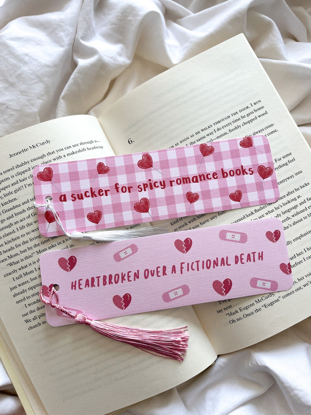Romance Era Bookmark | Sucker for Spicy Romance | Heartbroken Over ...