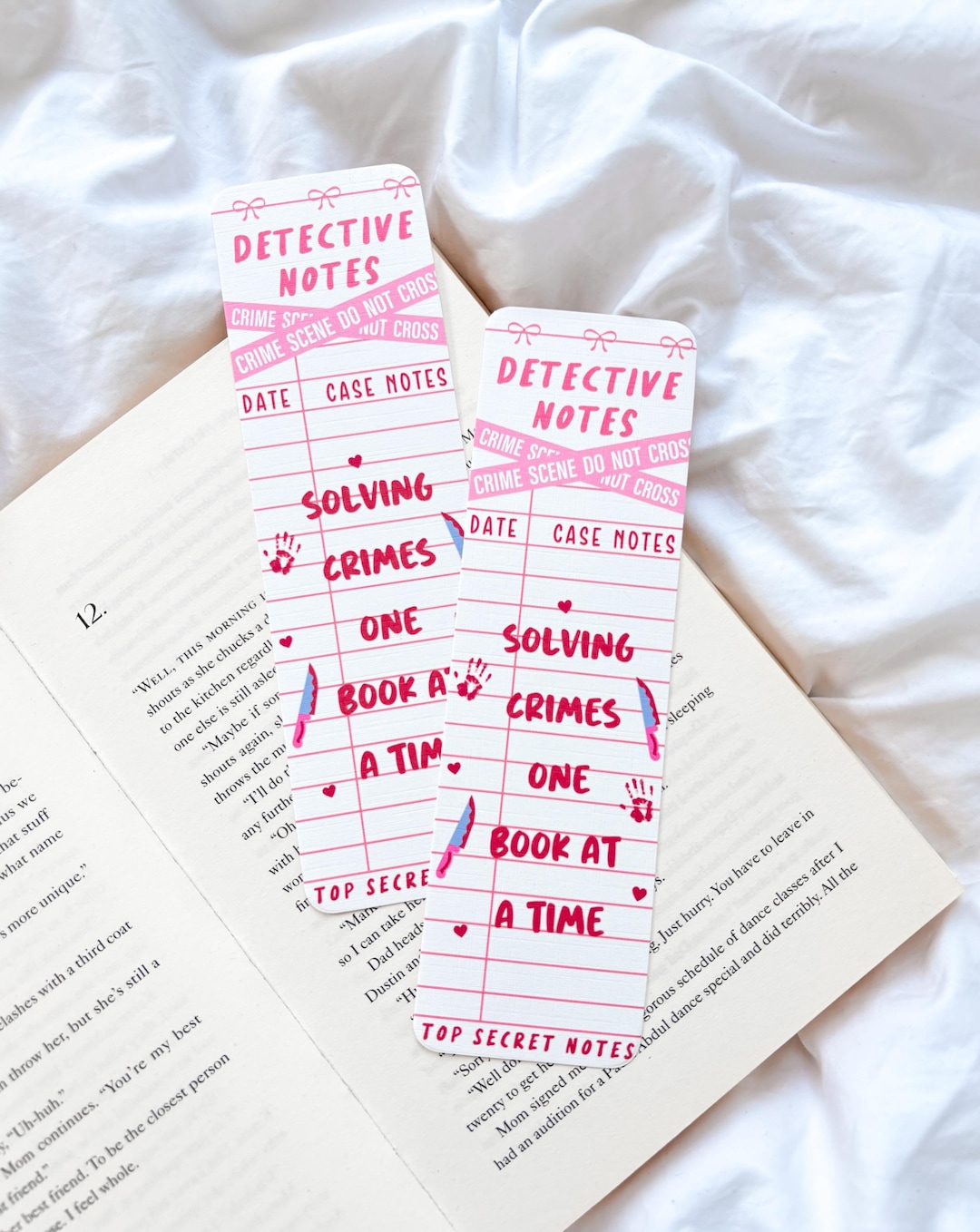Detective Notes Bookmark | Solving Crimes One Book at A Time | Thriller ...