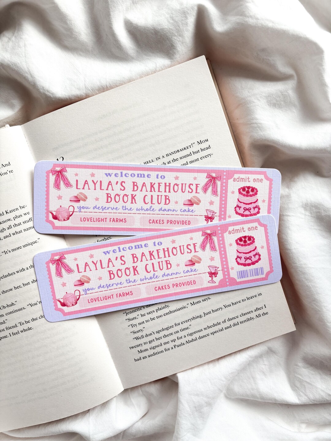 Layla's Bakehouse Book Club | Lovelight Farm Bookmark | Book Club ...