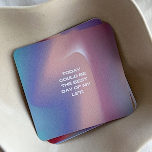 Colourful Positive Affirmation Cards | Wellbeing Gift | Mindfulness ...