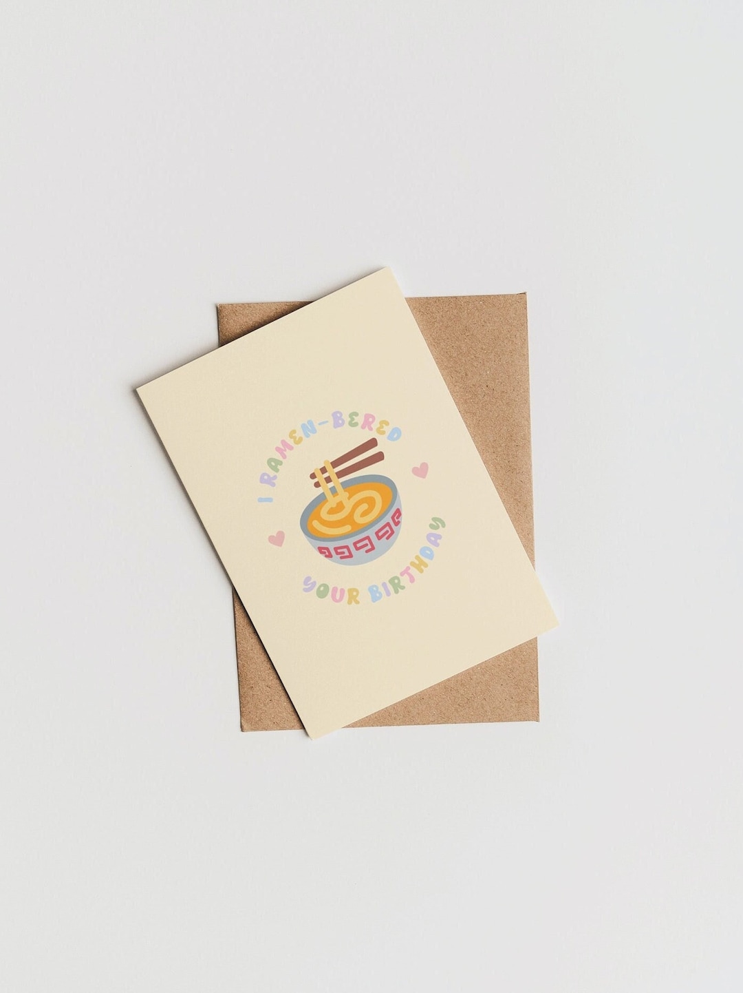 Ramen Birthday Card | Ramen Lover | I Ramen-bered Your Birthday ...