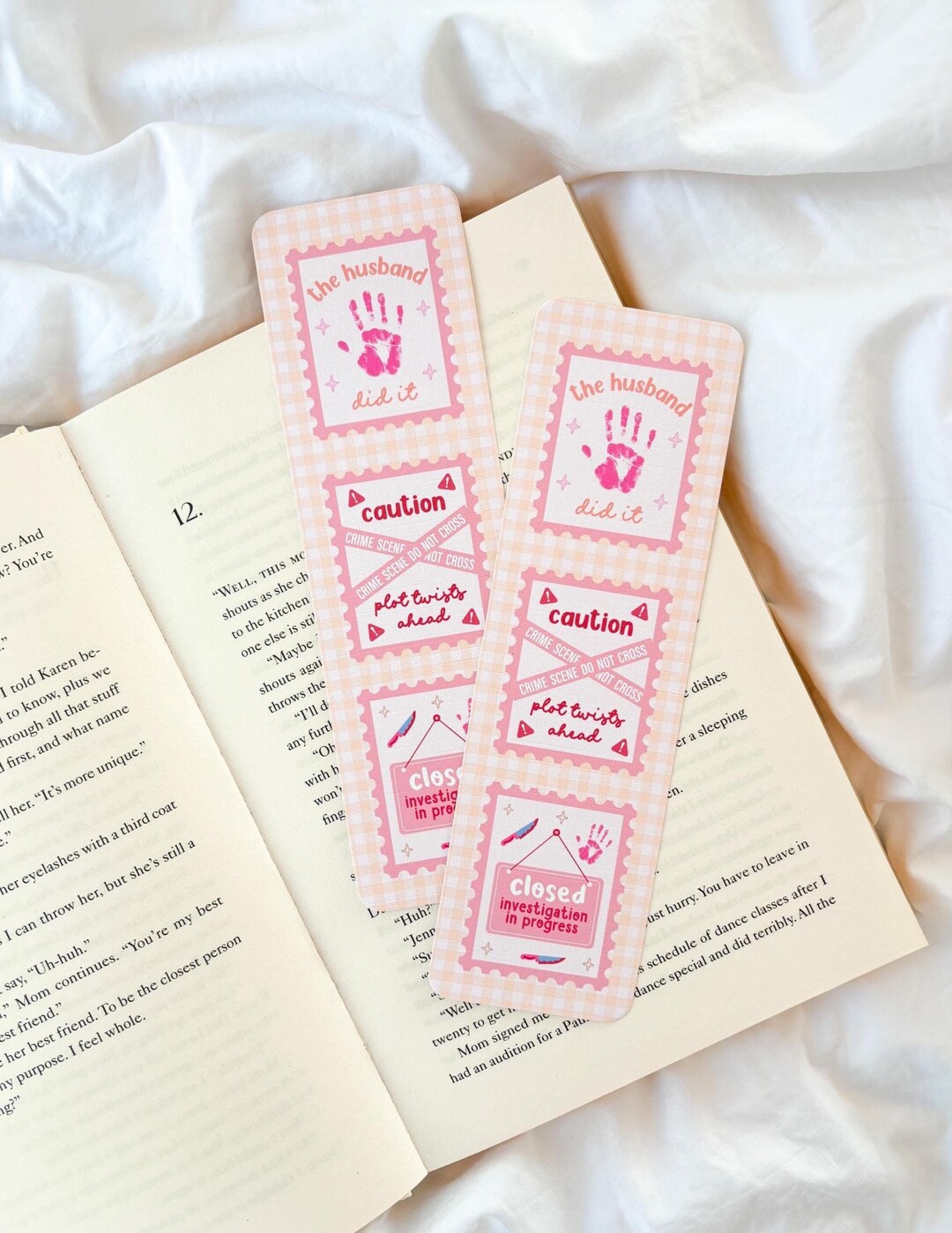 Murder Mystery Themed Stamp Bookmark | Thriller Bookmark | Murder ...