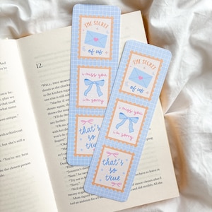 That's so True Bookmark | Secret of Us Bookmark | Girly Bookmark | Cute ...