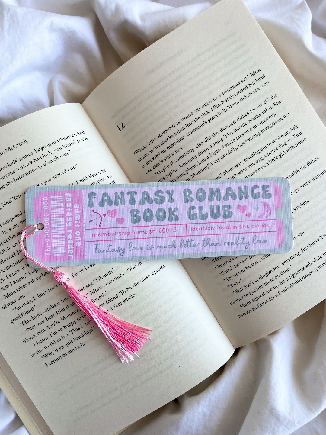 Fantasy Romance Book Club Bookmark Romantasy Bookmark Fantasy Reader ...