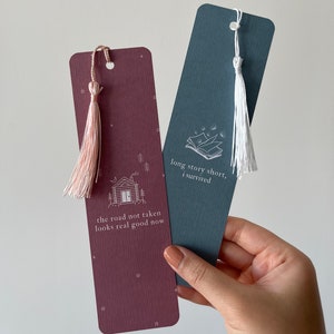 Evermore Themed Bookmarks 2 Designs Inspired by Evermore - Etsy