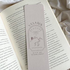 Velaris City of Starlight Bookmark Fantasy Bookmark Rhysand Night Court ...