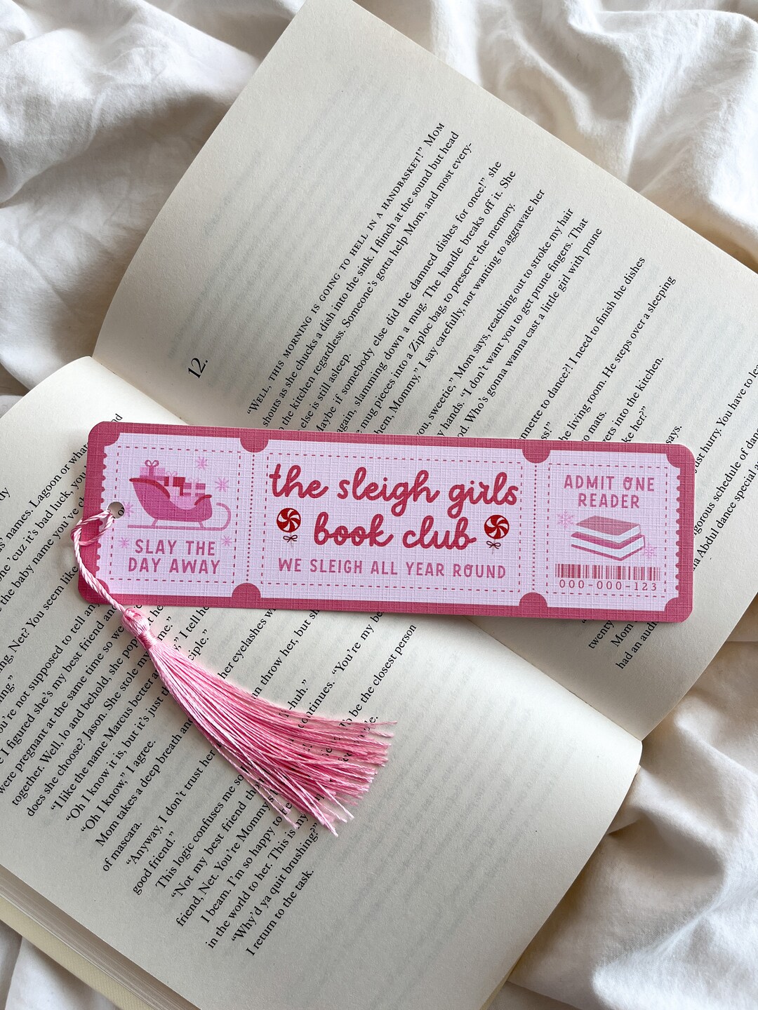 Slay Girls Book Club | the Sleigh Girls Bookclub | Christmas Bookmark ...