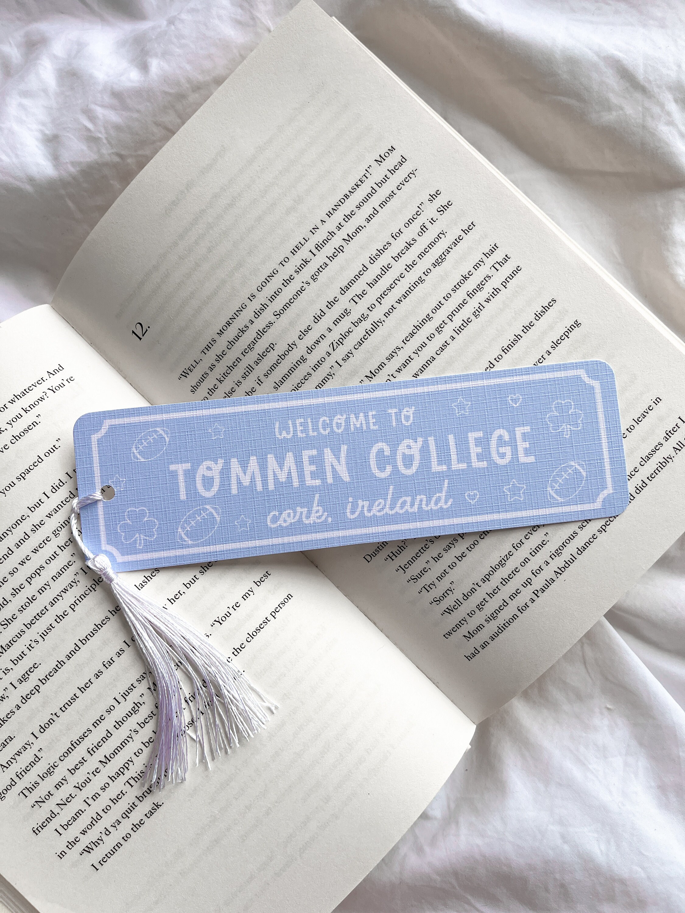 Tommen College Bookmark | Boys of Tommen | Romance Bookmark | Bookish ...