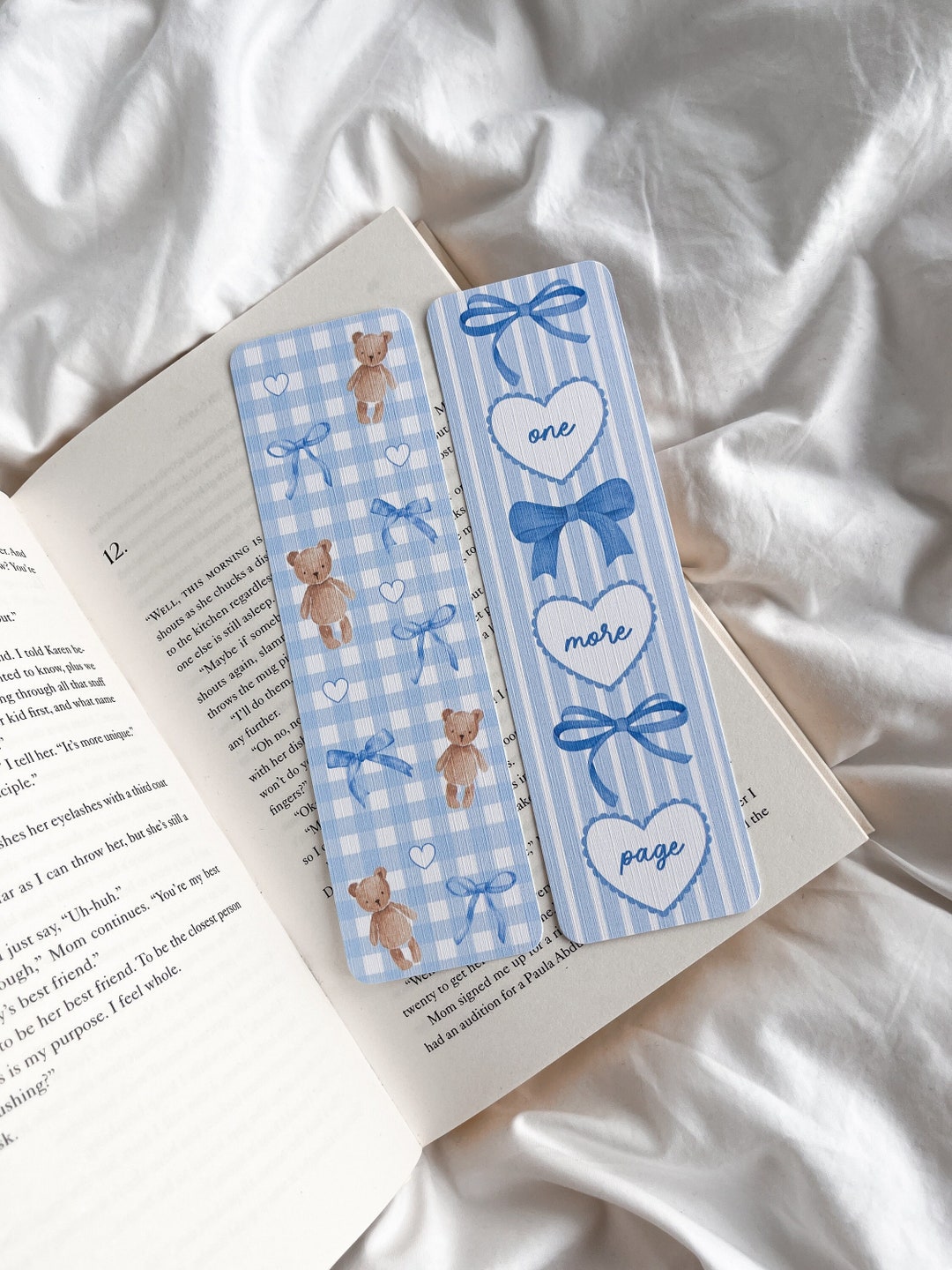 One More Page Bows Bookmark | Coquette Bow Bookmark | Bow Ribbon ...