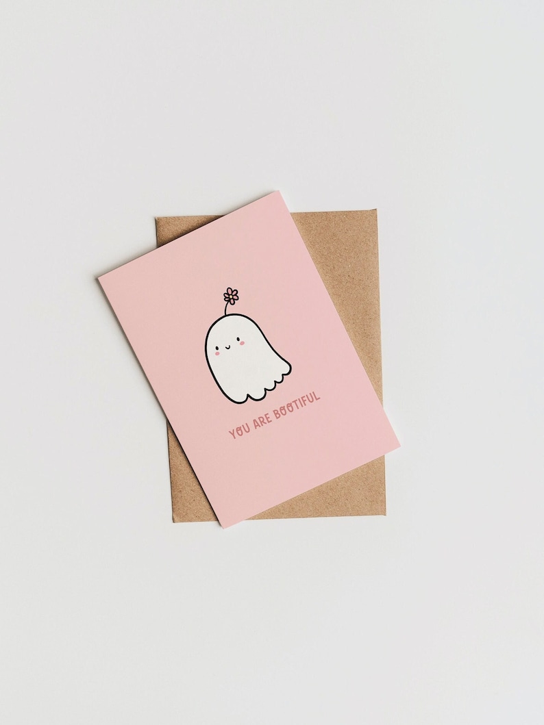 You Are Bootiful Card | Spooky Love Card | Cute Ghost Card | Valentine ...